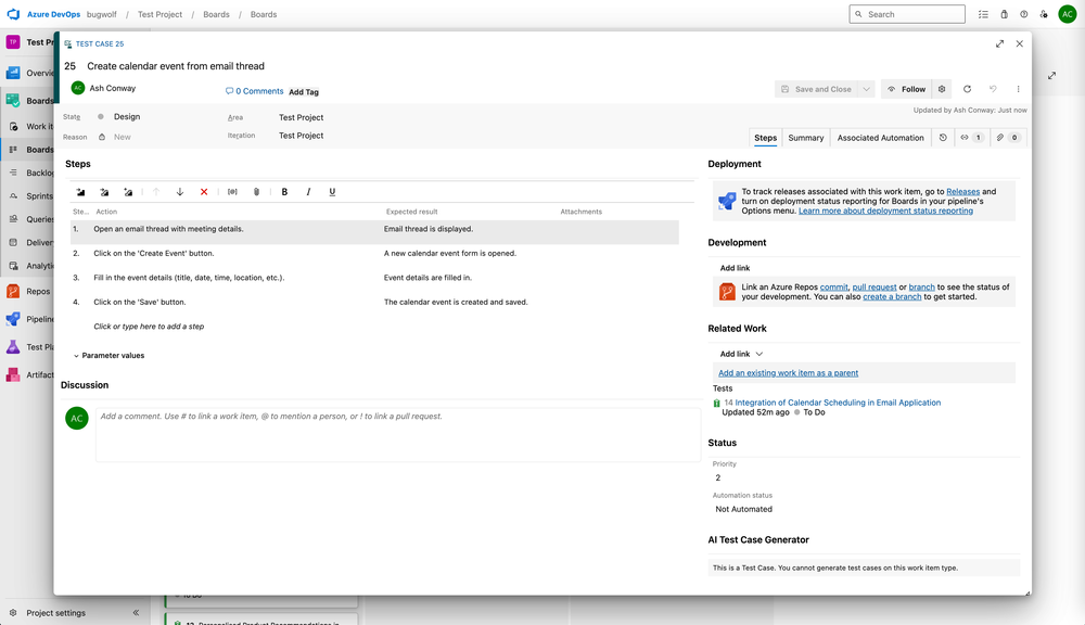 Explore AI-Generated Test Cases in Our Azure Project
