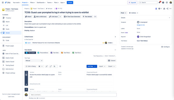 AI Test Case Generator AI Test Case Generator