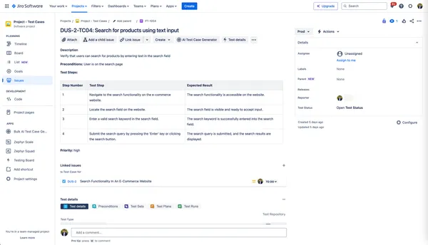 AI Test Case Generator